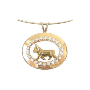 ONE of a KIND 14K Gold French Bulldog in Diamond Shadow Boxx — The ...